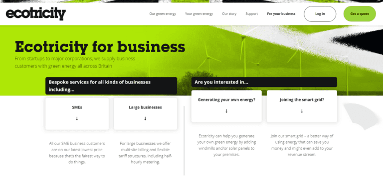 Ecotricity Business Energy Review 2025